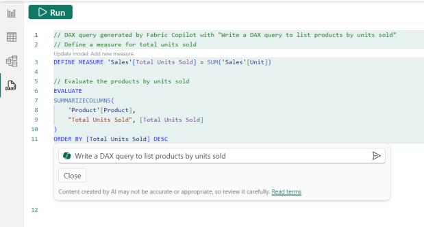Power BI Blog: Writing DAX Queries in DAX Query View with Copilot Power BI Blog: Writing DAX Queries in DAX Query View with Copilot