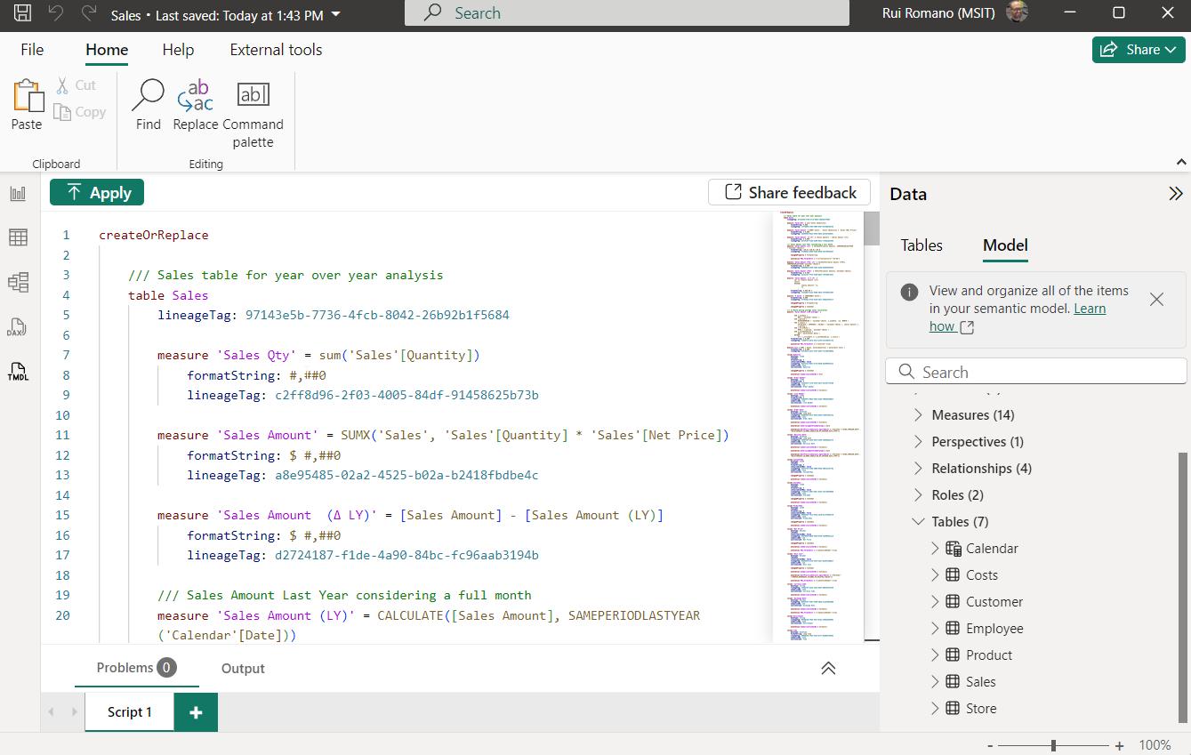 Power BI Blog: TMDL Scripting Power BI Blog: TMDL Scripting